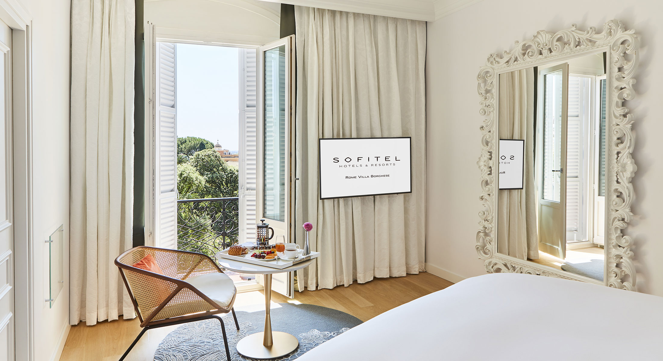 5-star Rooms with Balcony | Sofitel Rome Villa Borghese